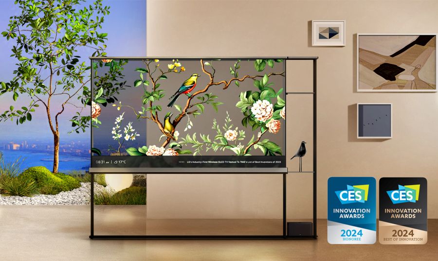En el CES 2024, el primer televisor OLED transparente e inalámbrico del ...